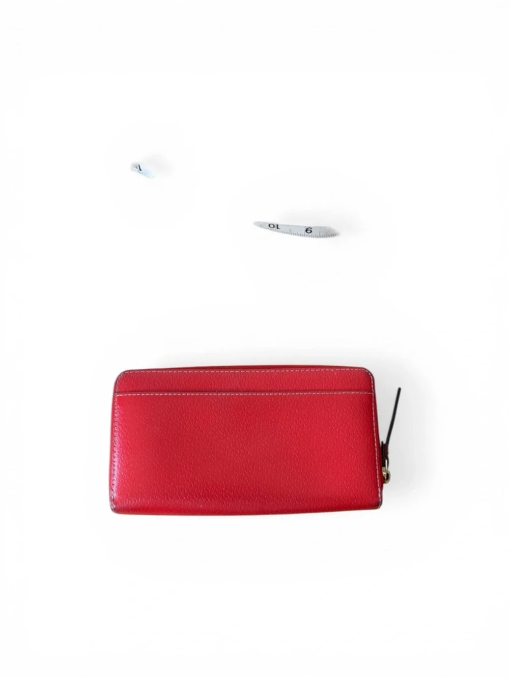 kate spade | Bags | Kate Spade Red Ziparound Leather Wallet With Gold ...